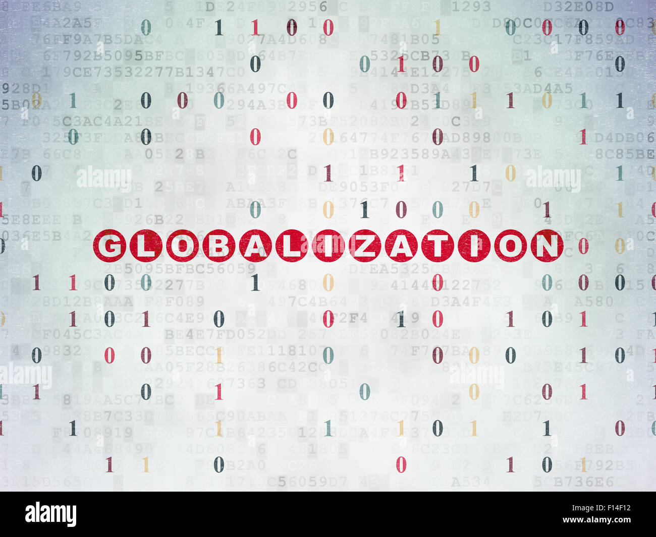 Business concept: Globalization on Digital Paper background Stock Photo ...