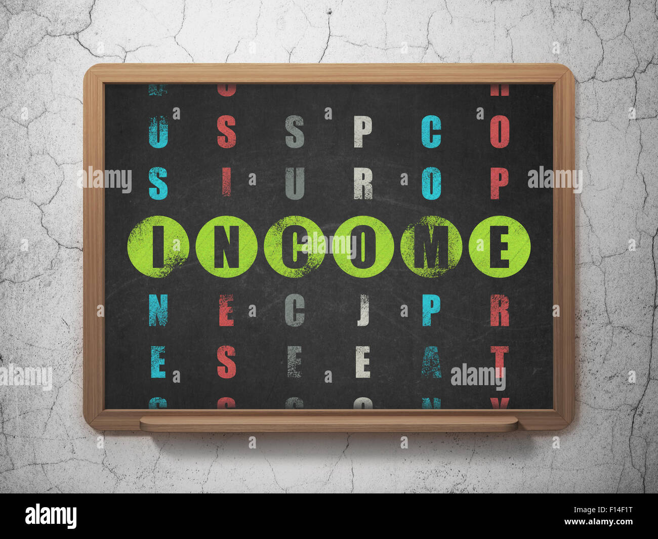 Finance concept: word Income in solving Crossword Puzzle Stock Photo ...