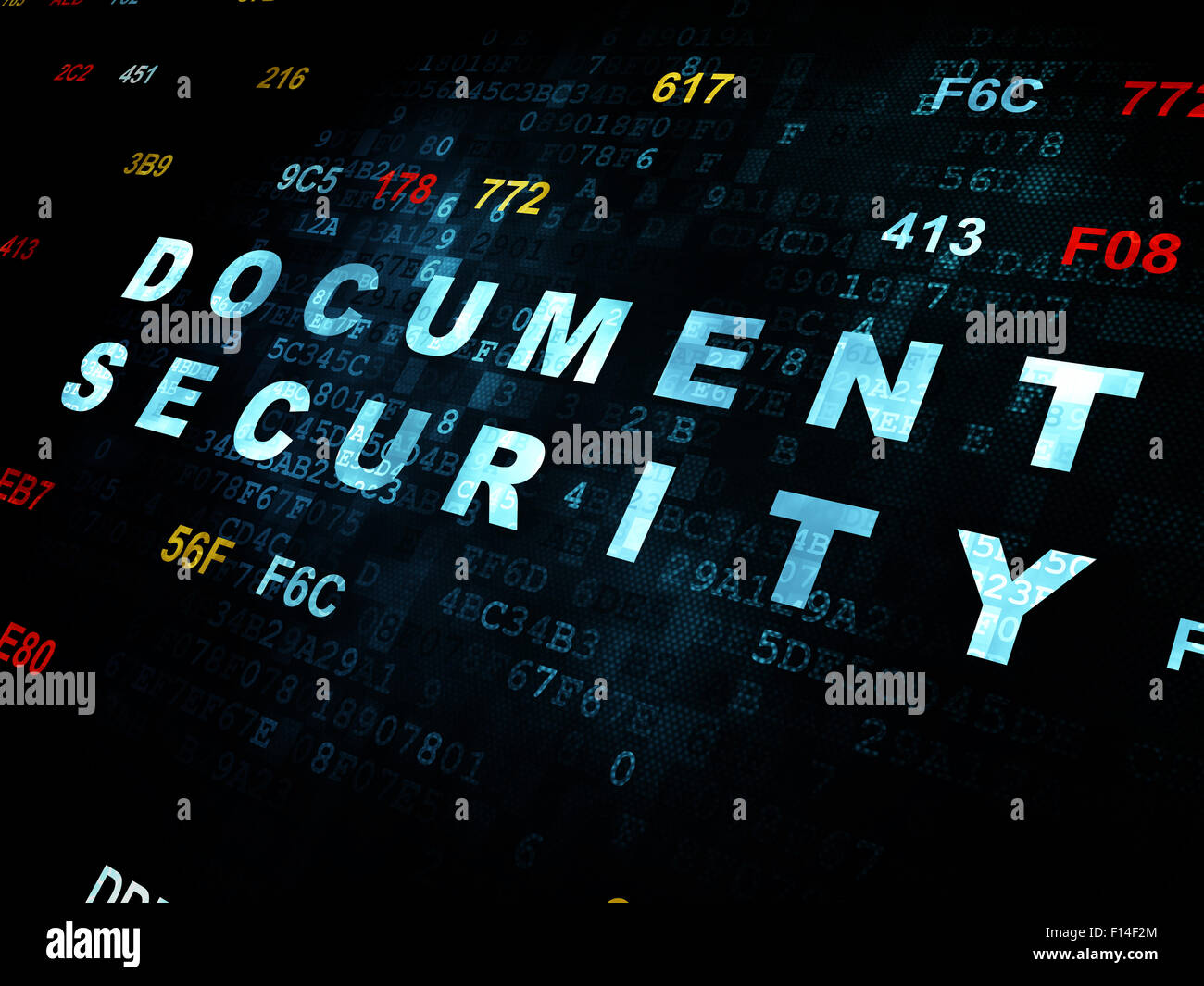 Safety concept: Document Security on Digital background Stock Photo - Alamy