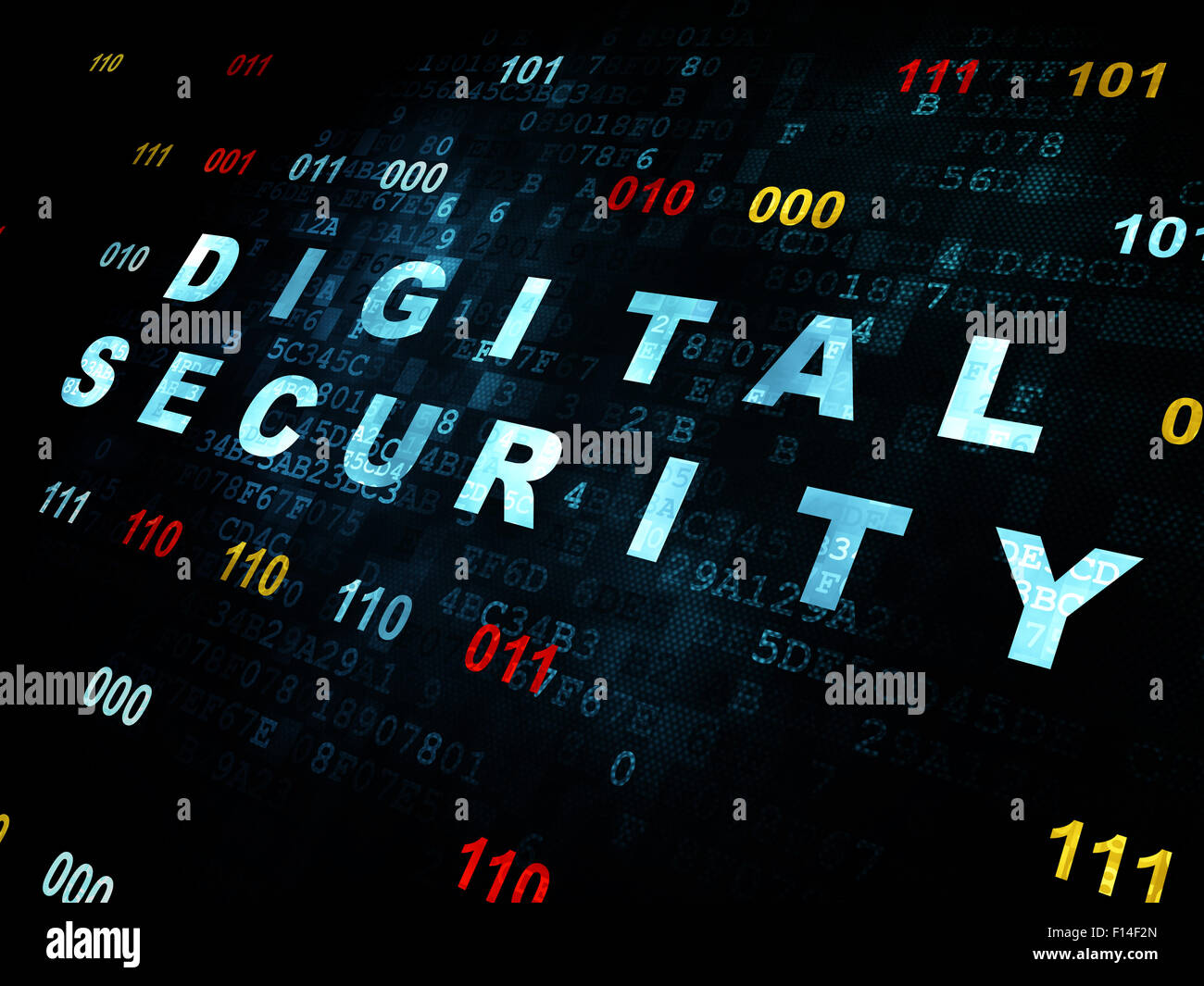 Security concept: Digital Security on Digital background Stock Photo - Alamy