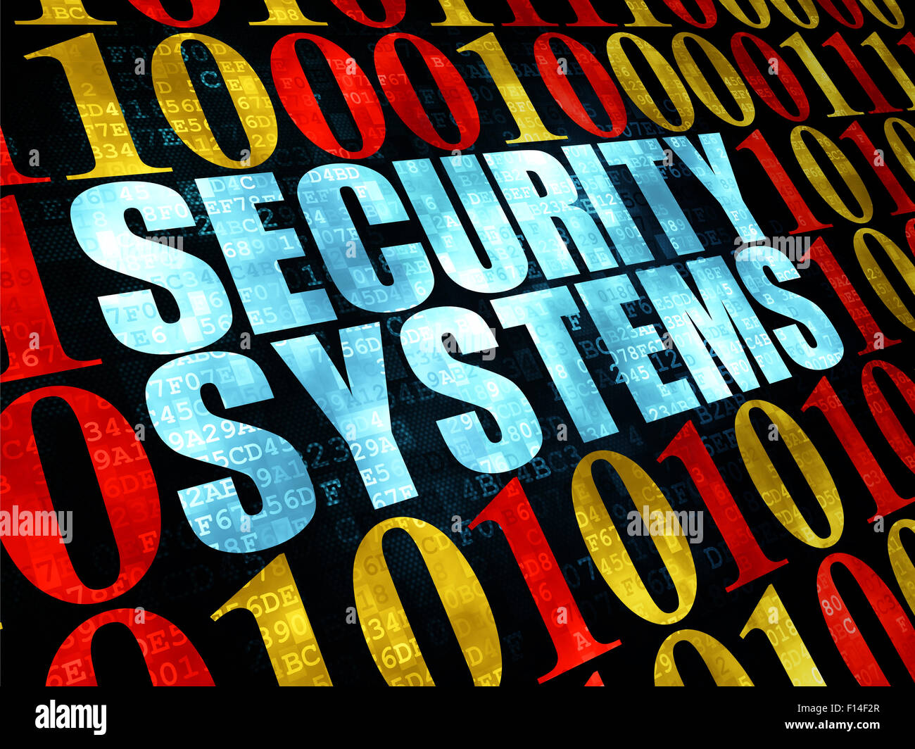 Security concept: Security Systems on Digital background Stock Photo ...