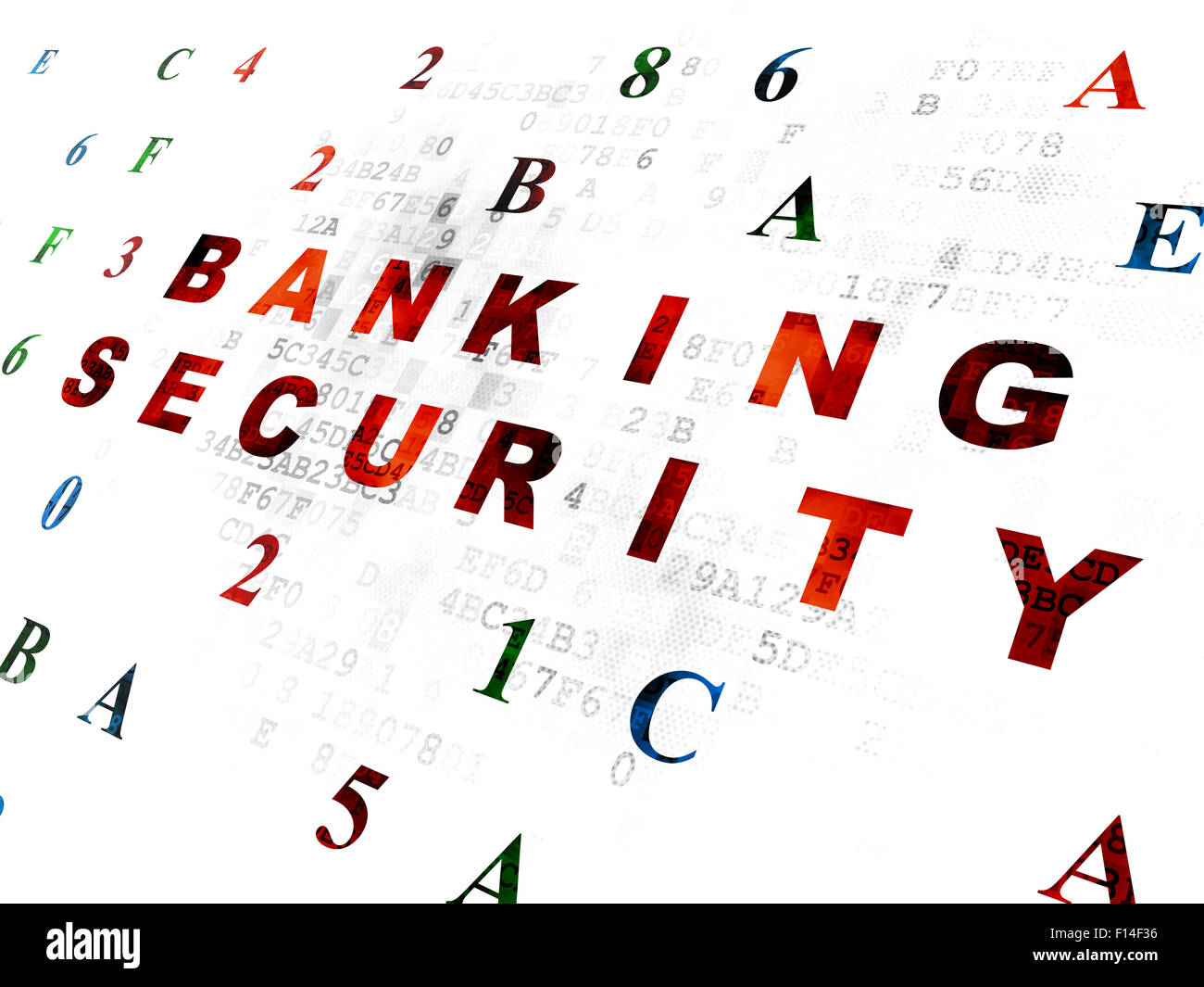 Security concept: Banking Security on Digital background Stock Photo ...