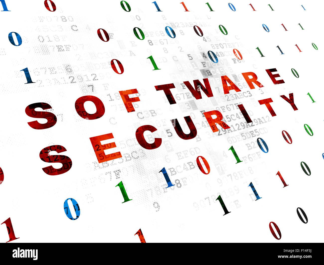 Protection concept: Software Security on Digital background Stock Photo ...