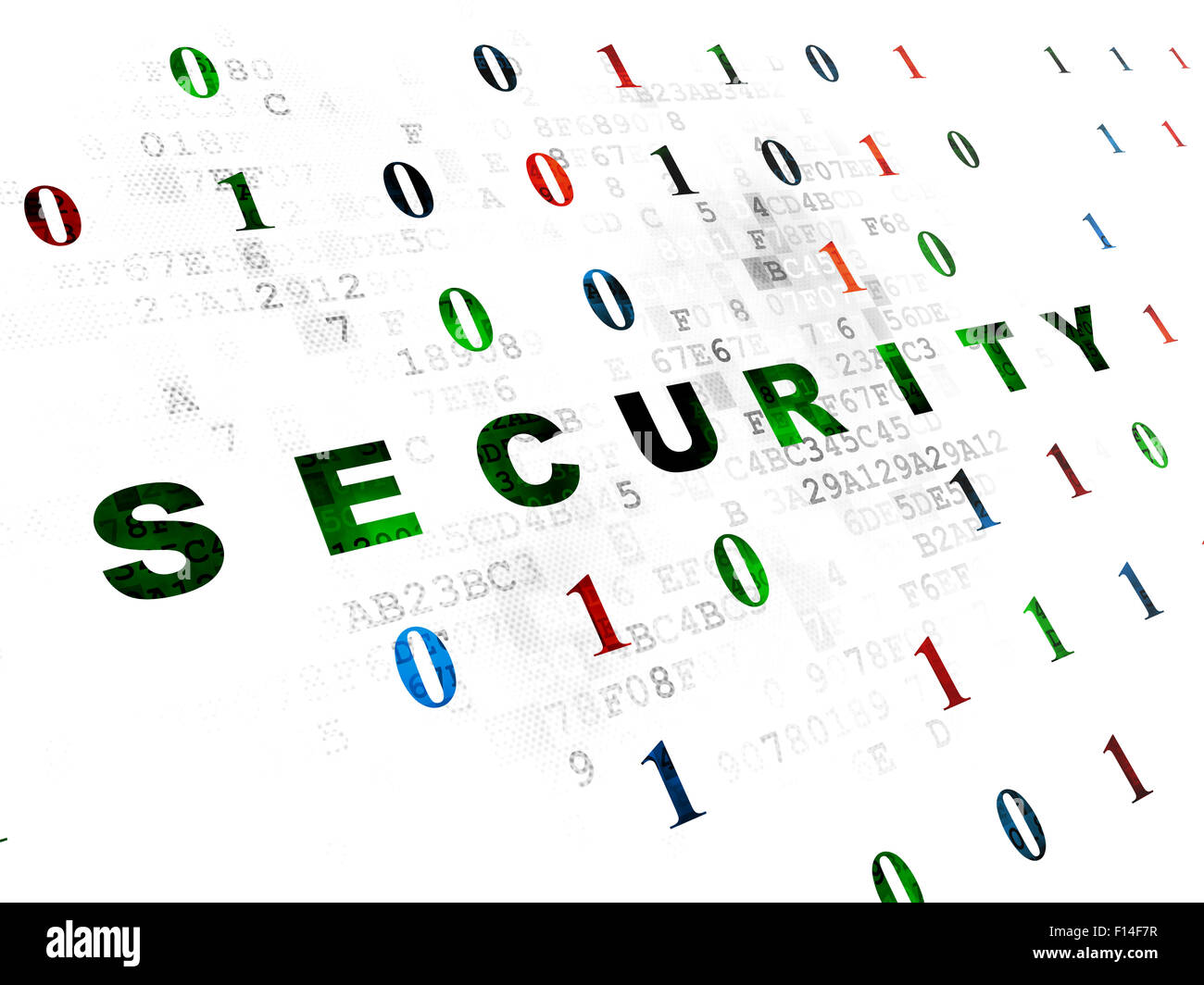 Protection concept: Security on Digital background Stock Photo - Alamy