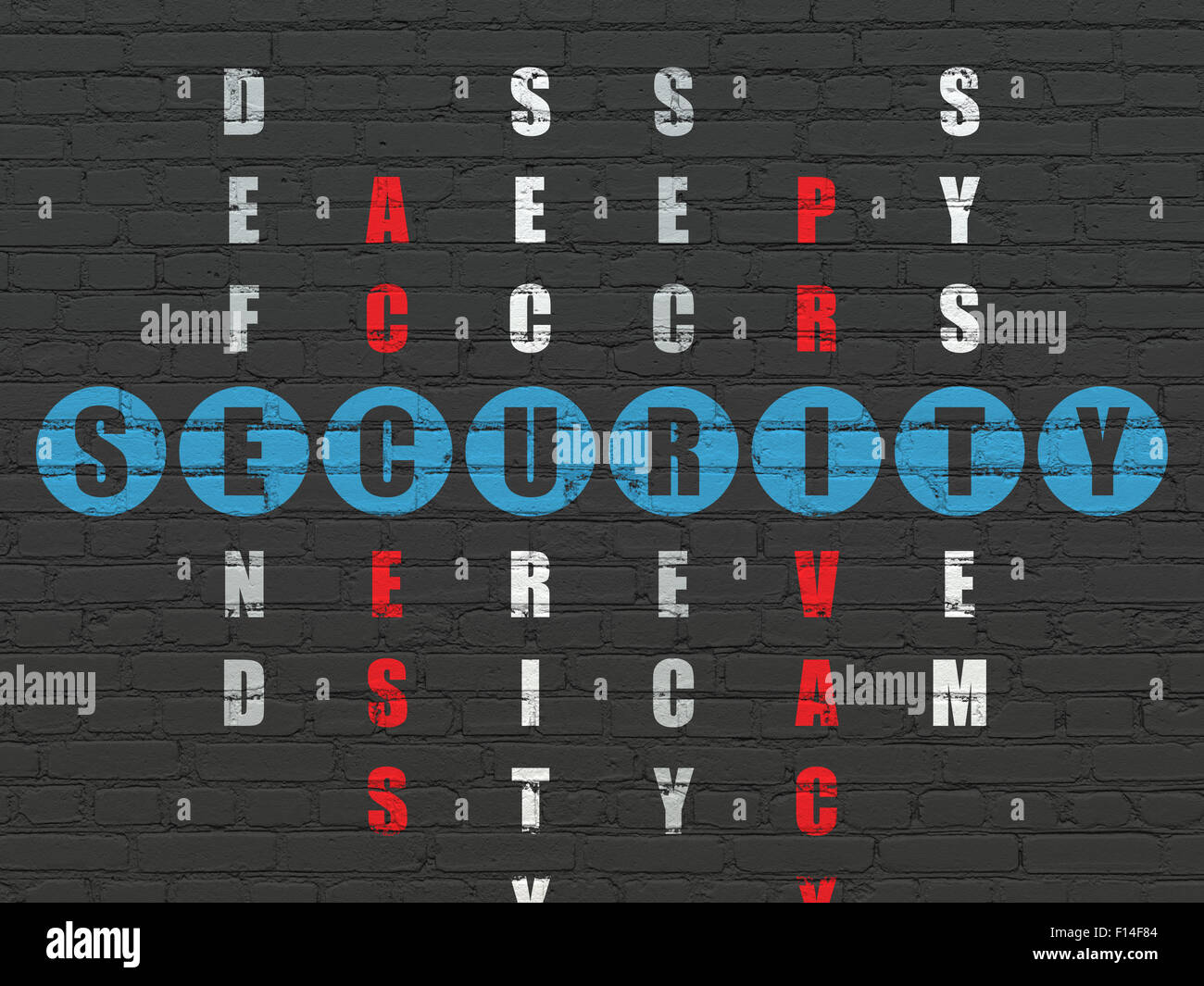 Protection concept: word Security in solving Crossword Puzzle Stock ...