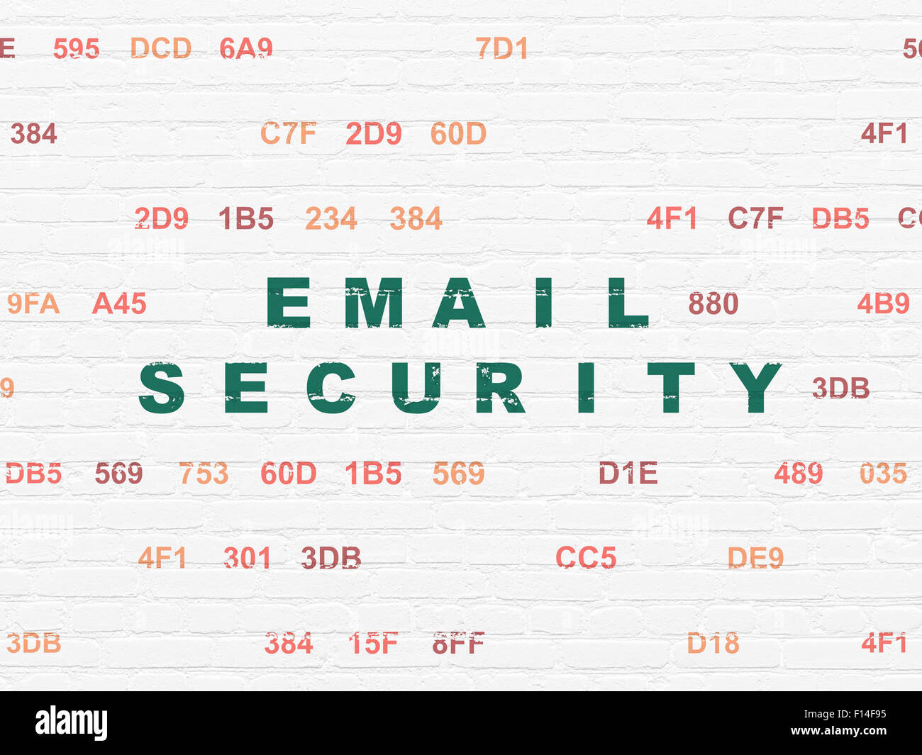Privacy concept: Email Security on wall background Stock Photo - Alamy