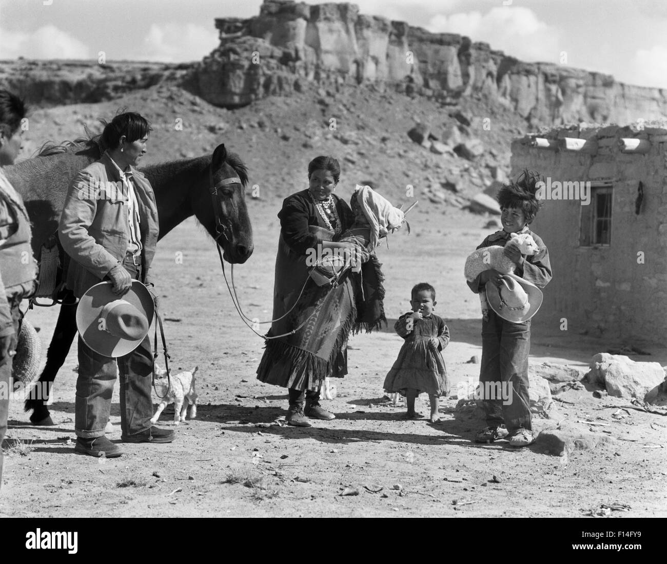 Indian old man and child Black and White Stock Photos & Images - Alamy