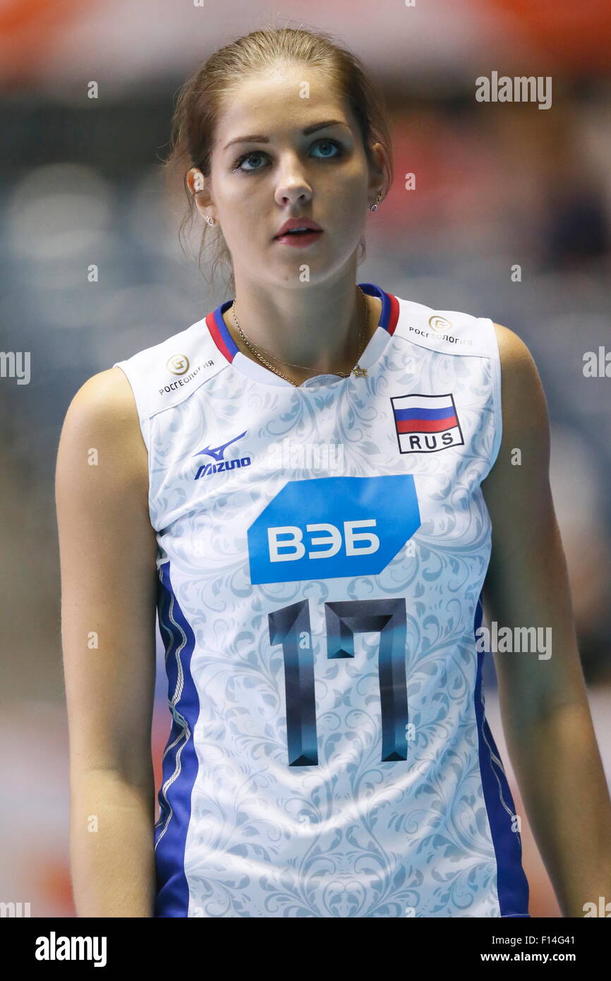 Tokyo, Japan. 27th Aug, 2015. Malykh Natalia (RUS) Volleyball : FIVB ...
