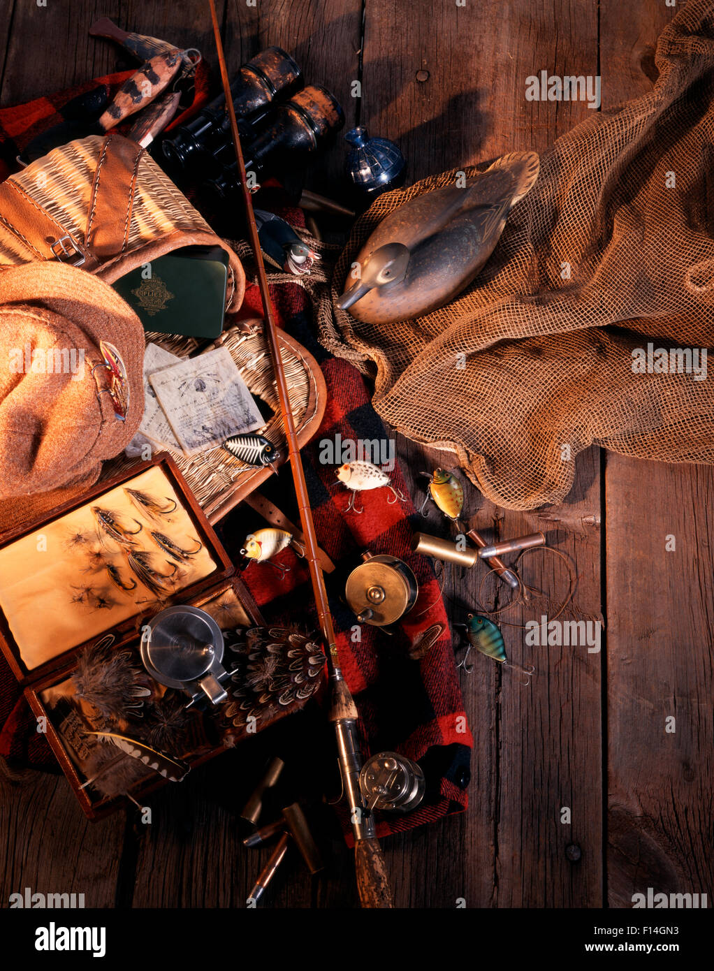 Vintage fishing lures hi-res stock photography and images - Alamy