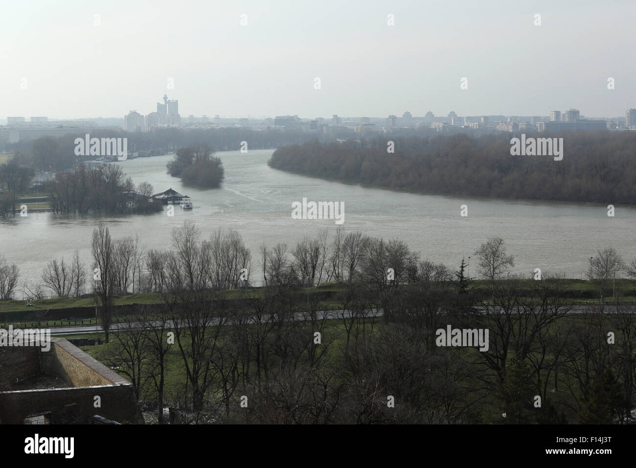 Confluence danube sava rivers in hi-res stock photography and images ...