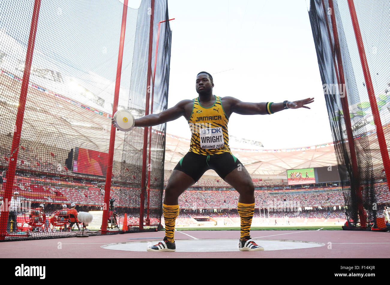 Beijing, China. 27th Aug, 2015. Jamaica's Chad Wright competes in the ...