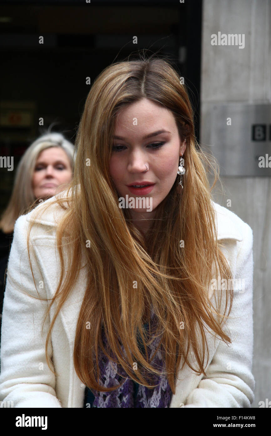Joss Stone Singer-songwriter seen at the BBC studios in London 2013 ...
