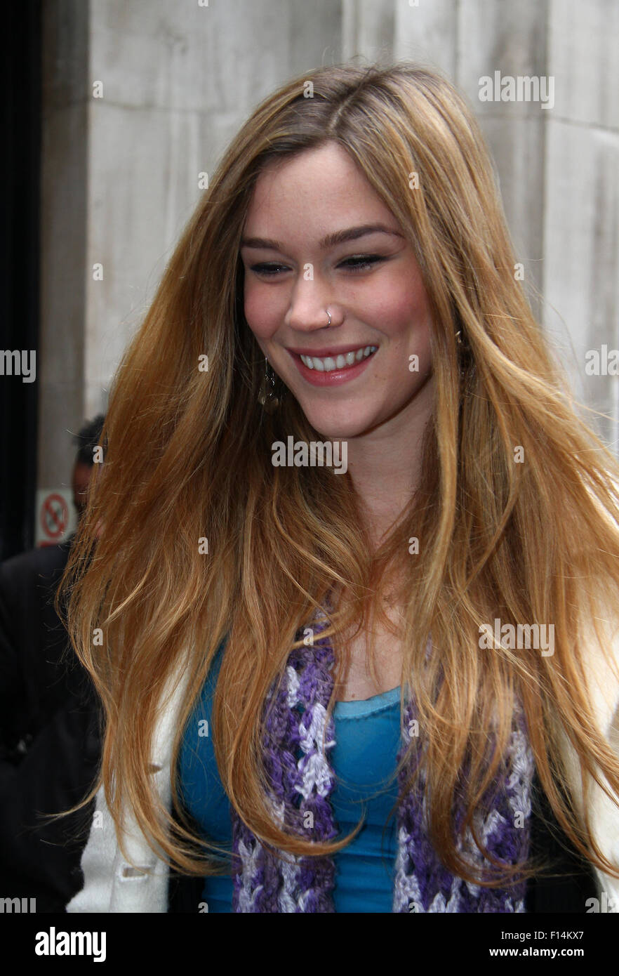 Joss Stone Singer-songwriter seen at the BBC studios in London 2013 ...