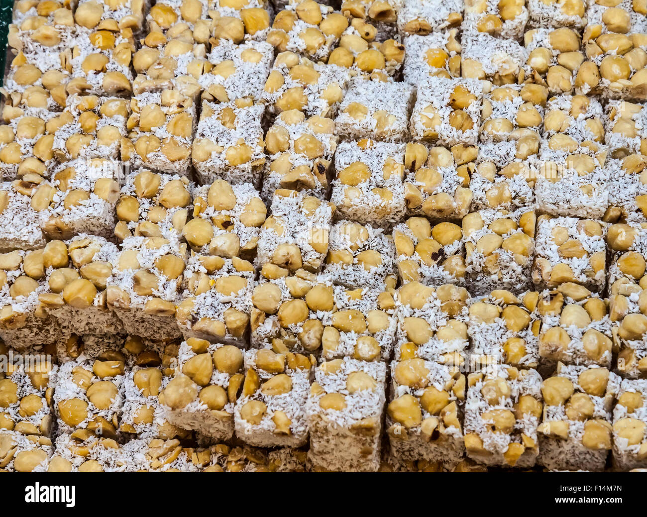 Turkish delight sweets at the Spice Market in Istanbul Turkey Stock ...