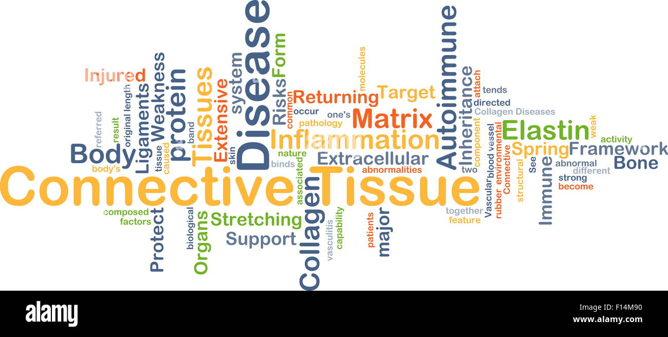 Background concept wordcloud illustration of connective tissue disease ...