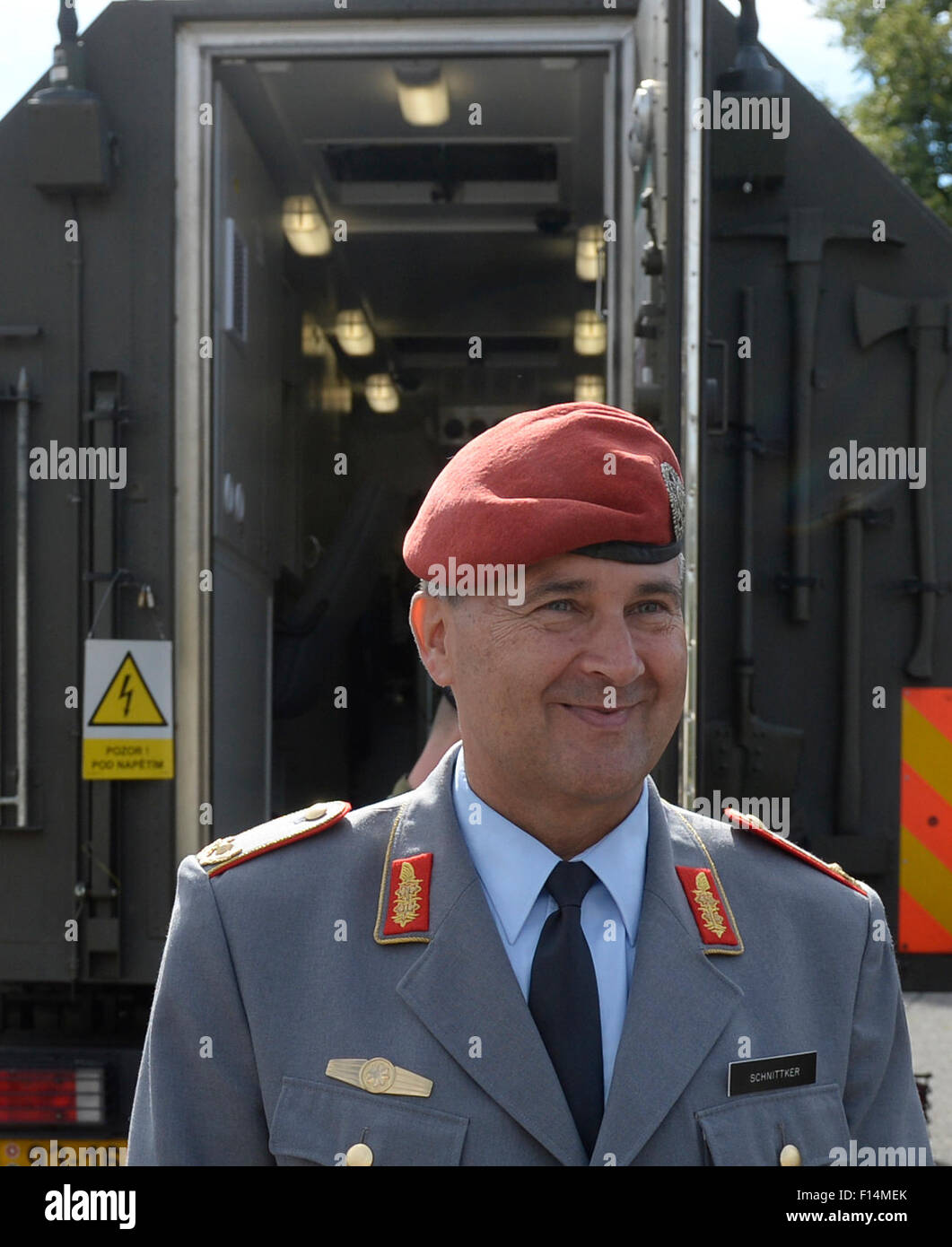Prague, Czech Republic. 27th Aug, 2015. German military police chief ...