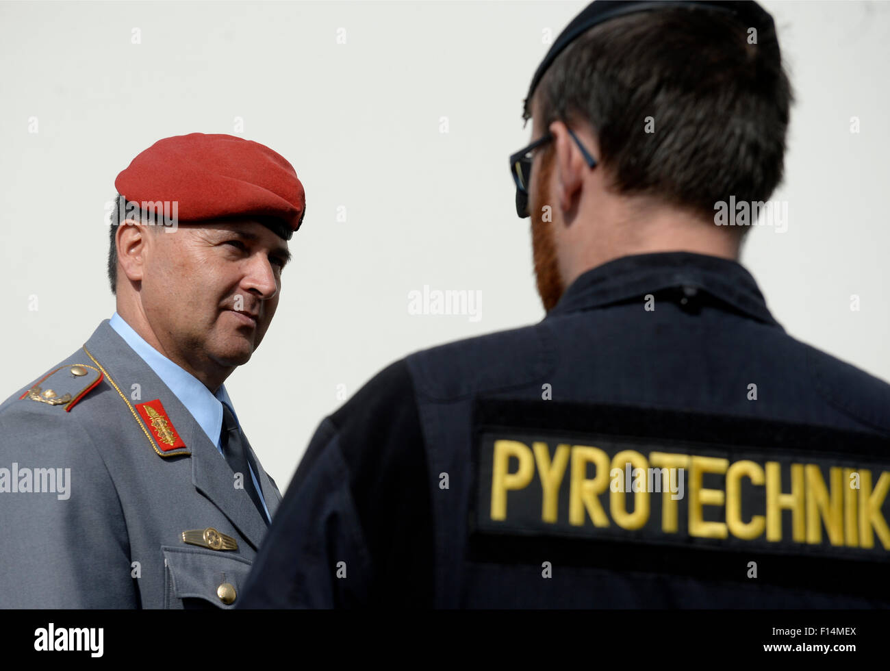 Prague, Czech Republic. 27th Aug, 2015. German military police chief ...