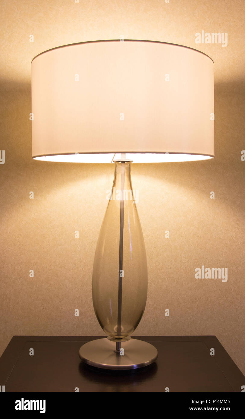 table lamp on desk Stock Photo - Alamy
