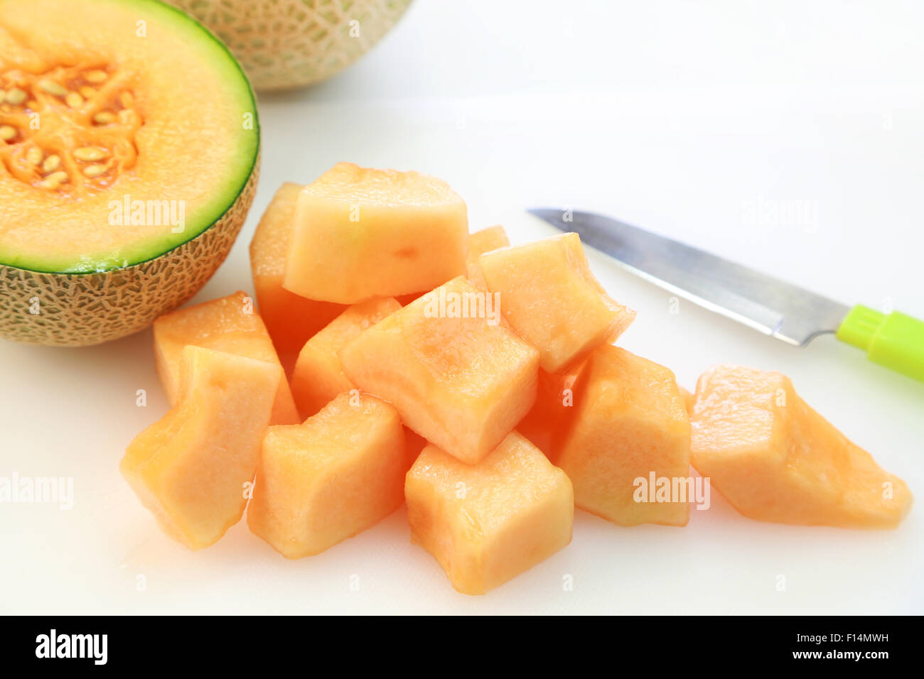 Diced melon hi-res stock photography and images - Alamy