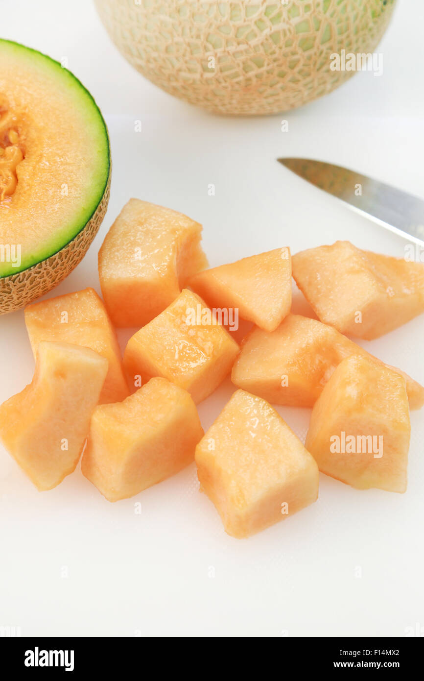 Diced melon hi-res stock photography and images - Alamy