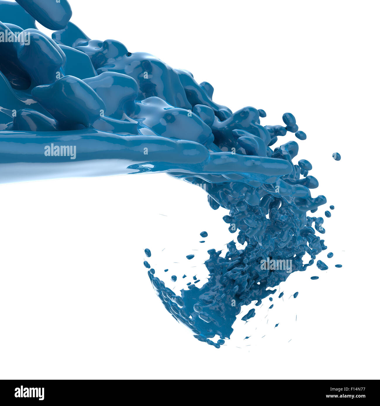 3D paint color splash isolated on white background Stock Photo - Alamy