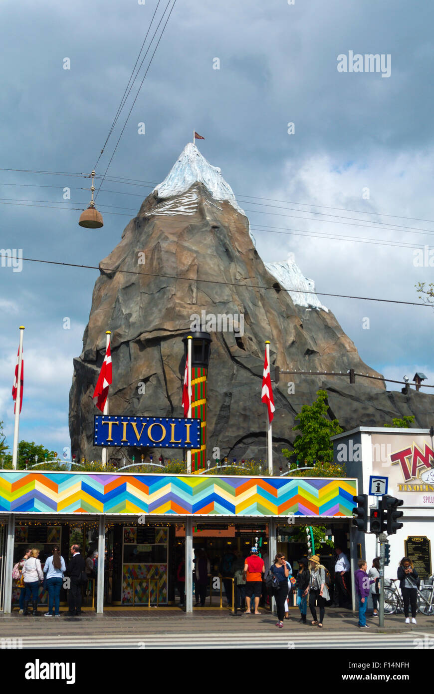 Tivoli, amusement park, Copenhagen, Denmark Stock Photo - Alamy