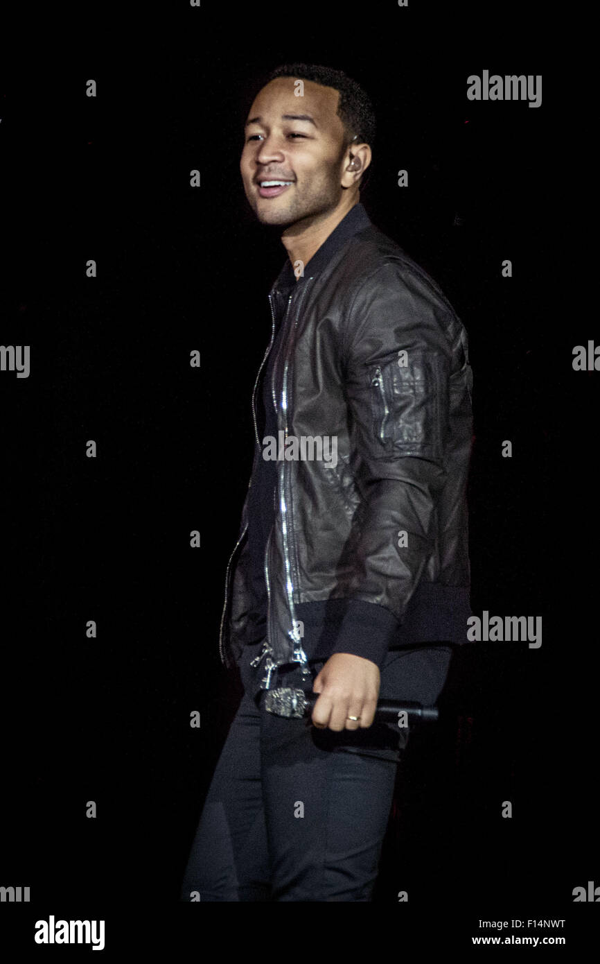 John Legend performing live on stage at The O2 Featuring: John Legend ...