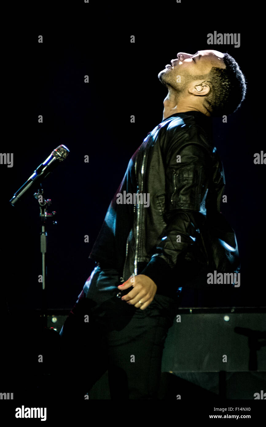 John Legend performing live on stage at The O2 Featuring: John Legend ...