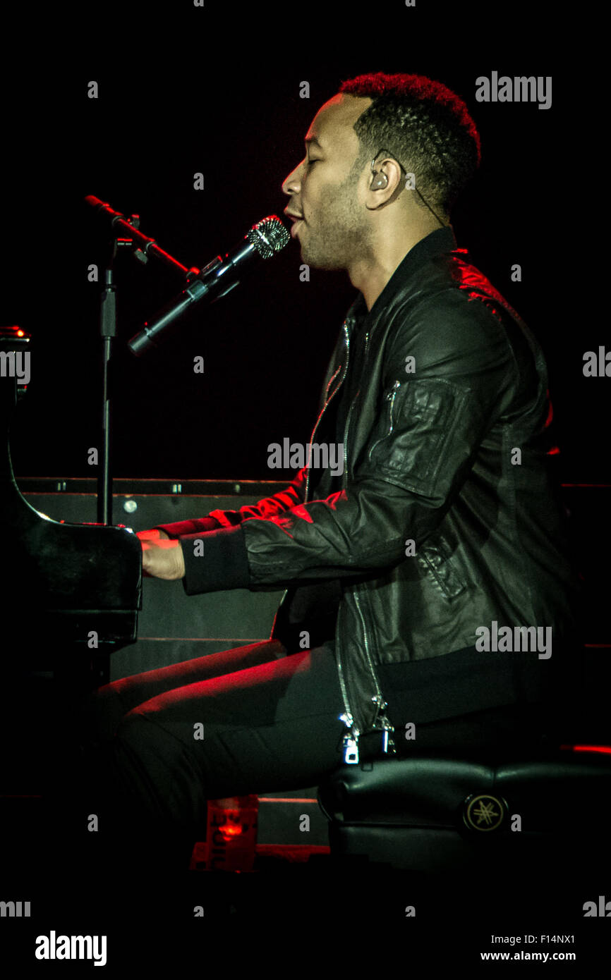 John Legend performing live on stage at The O2 Featuring: John Legend ...