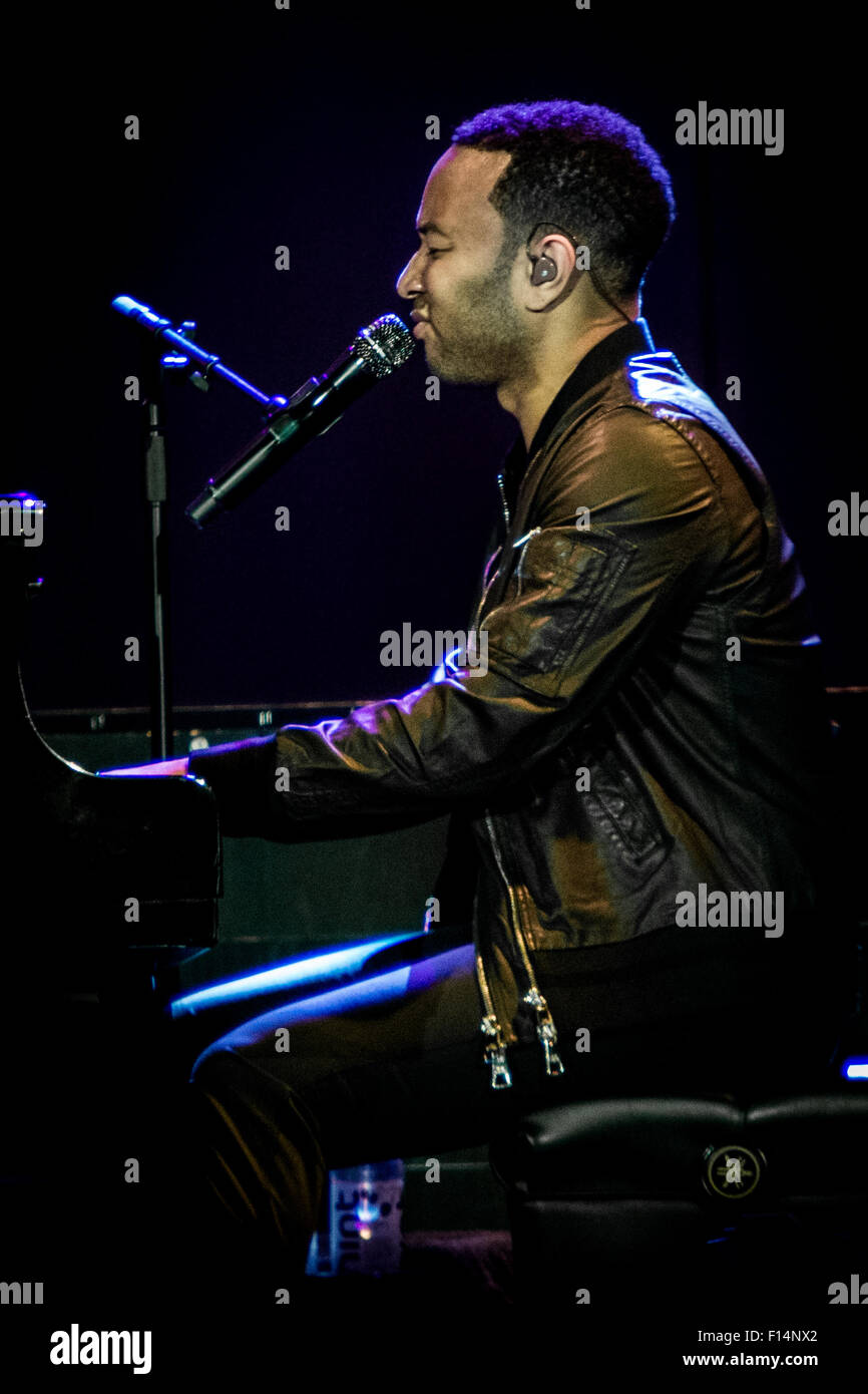 John Legend performing live on stage at The O2 Featuring: John Legend ...