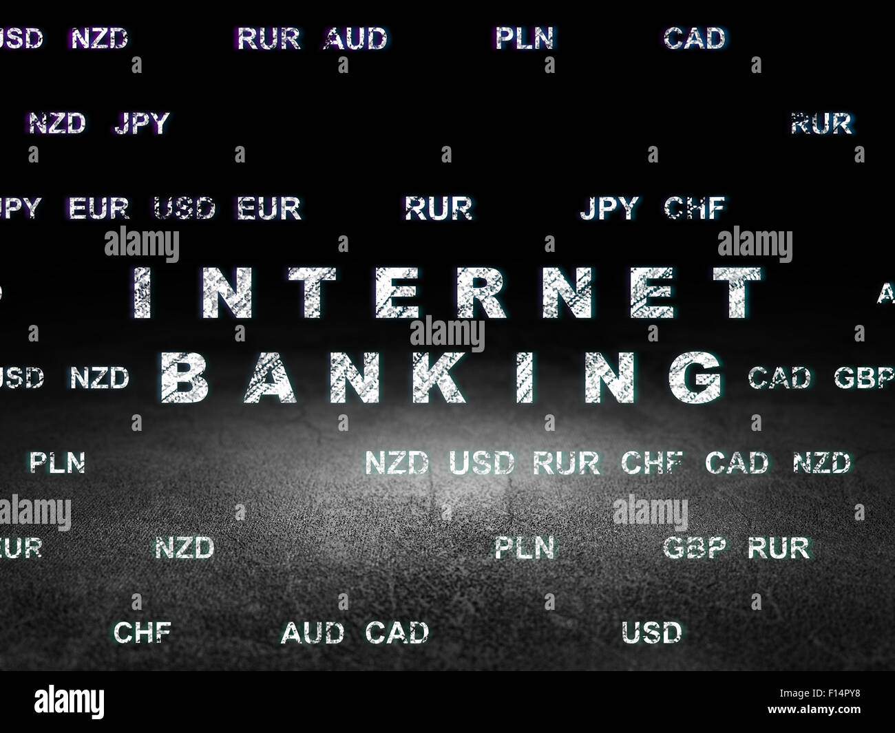 Banking concept: Internet Banking in grunge dark room Stock Photo - Alamy