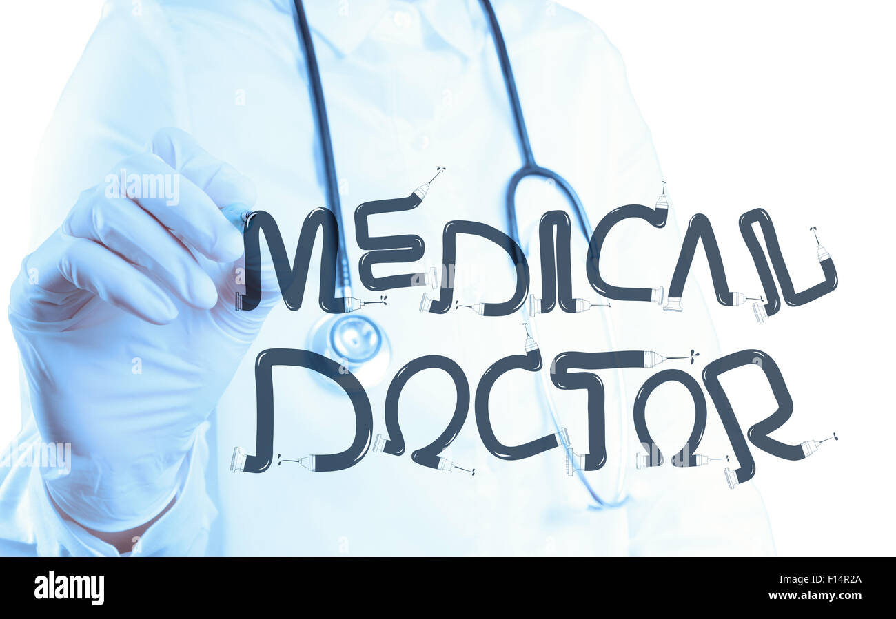 doctor hand drawing design word MEDICAL DOCTOR as concept Stock Photo ...