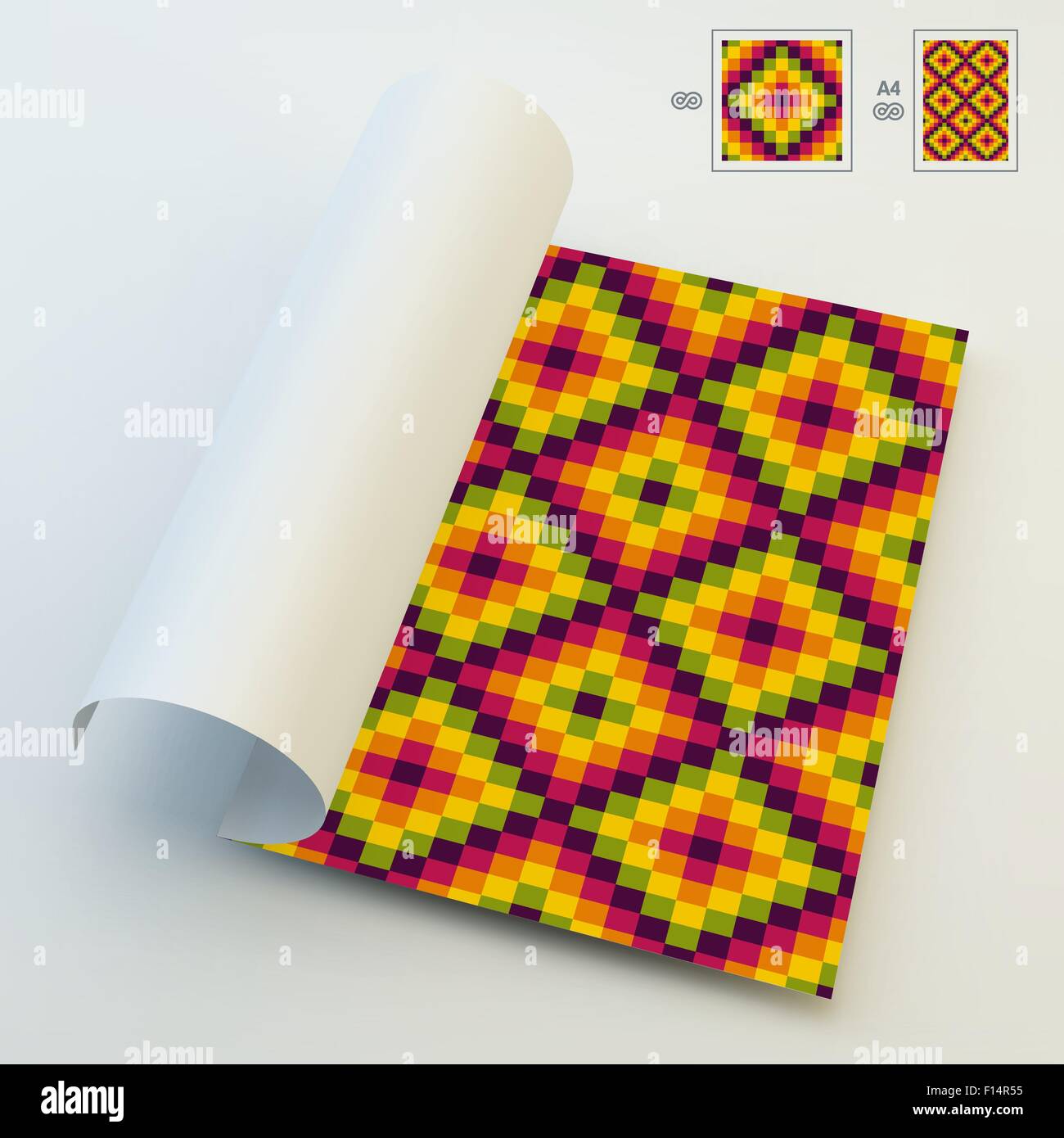 Seamless Vector Background. A4 Business Blank. Can Be Used For ...