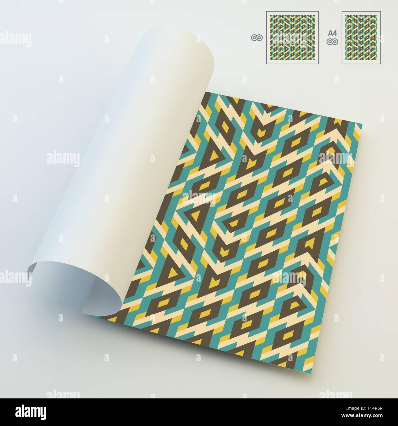 Seamless Vector Background. A4 Business Blank. Can Be Used For ...