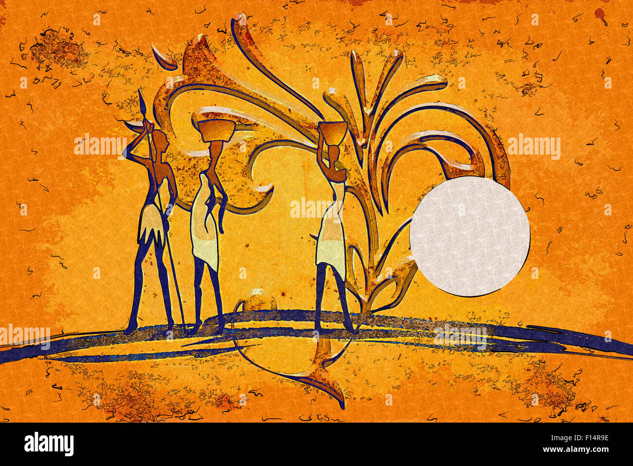 African ethnic retro vintage Stock Photo - Alamy