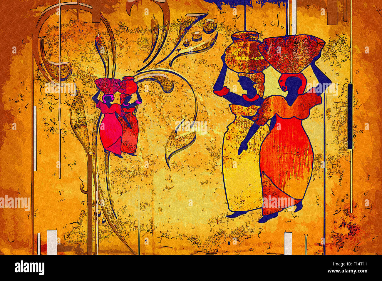 African ethnic retro vintage Stock Photo - Alamy