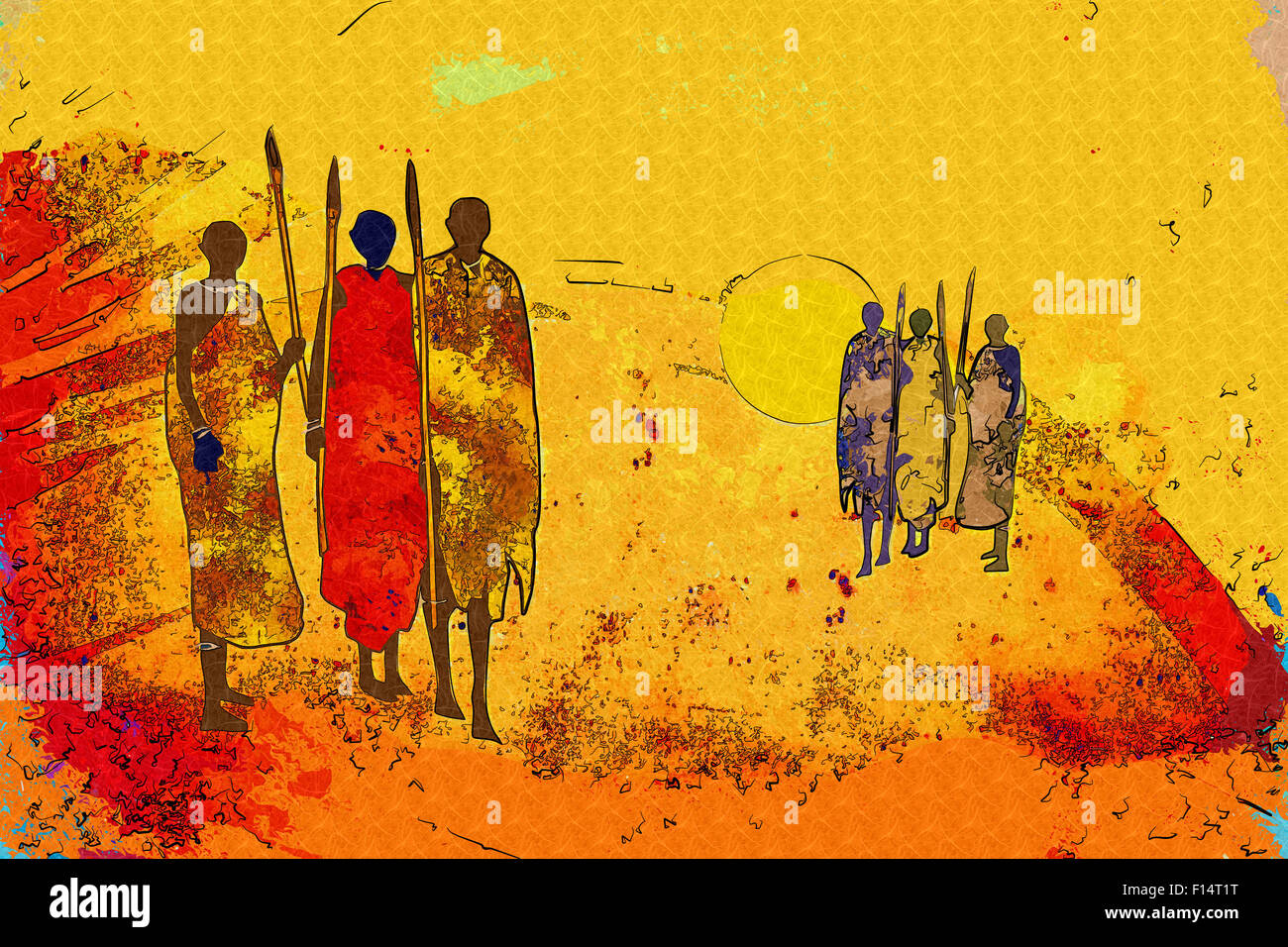 African ethnic retro vintage Stock Photo - Alamy