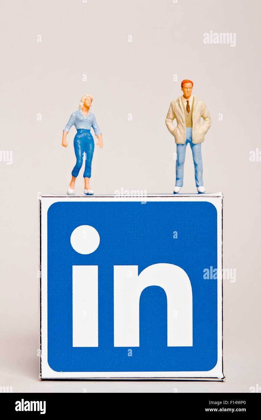 Linkedin social networking and social media concept Stock Photo - Alamy