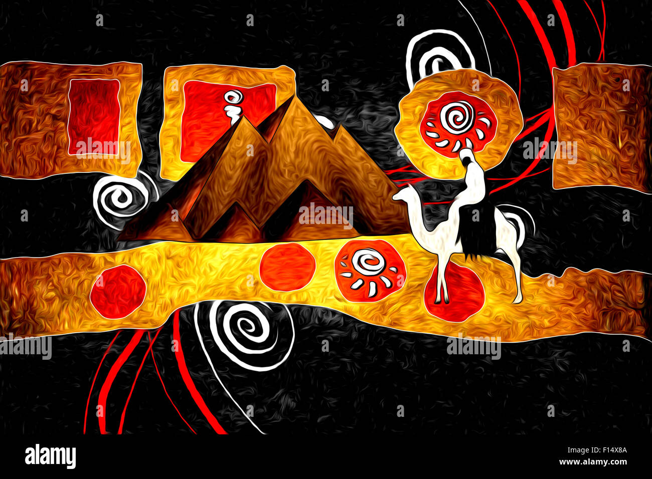 African ethnic retro vintage Stock Photo - Alamy