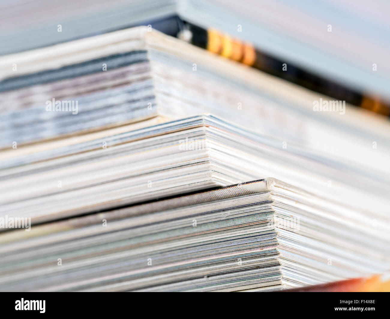 Closeup of pile of books Stock Photo - Alamy