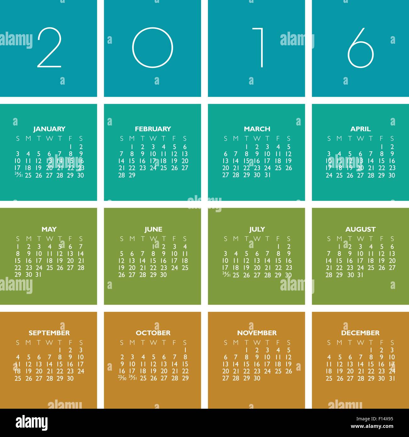 Your calendar Stock Vector Images - Alamy
