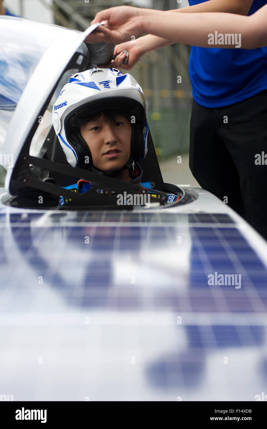 Tokai University, Tokyo, Japan. 27th August, 2015. Japan's Solar ...