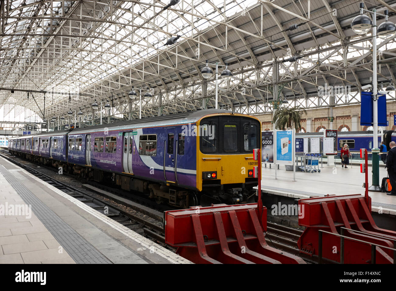 northern rail train at platform in Piccadilly train station Manchester ...