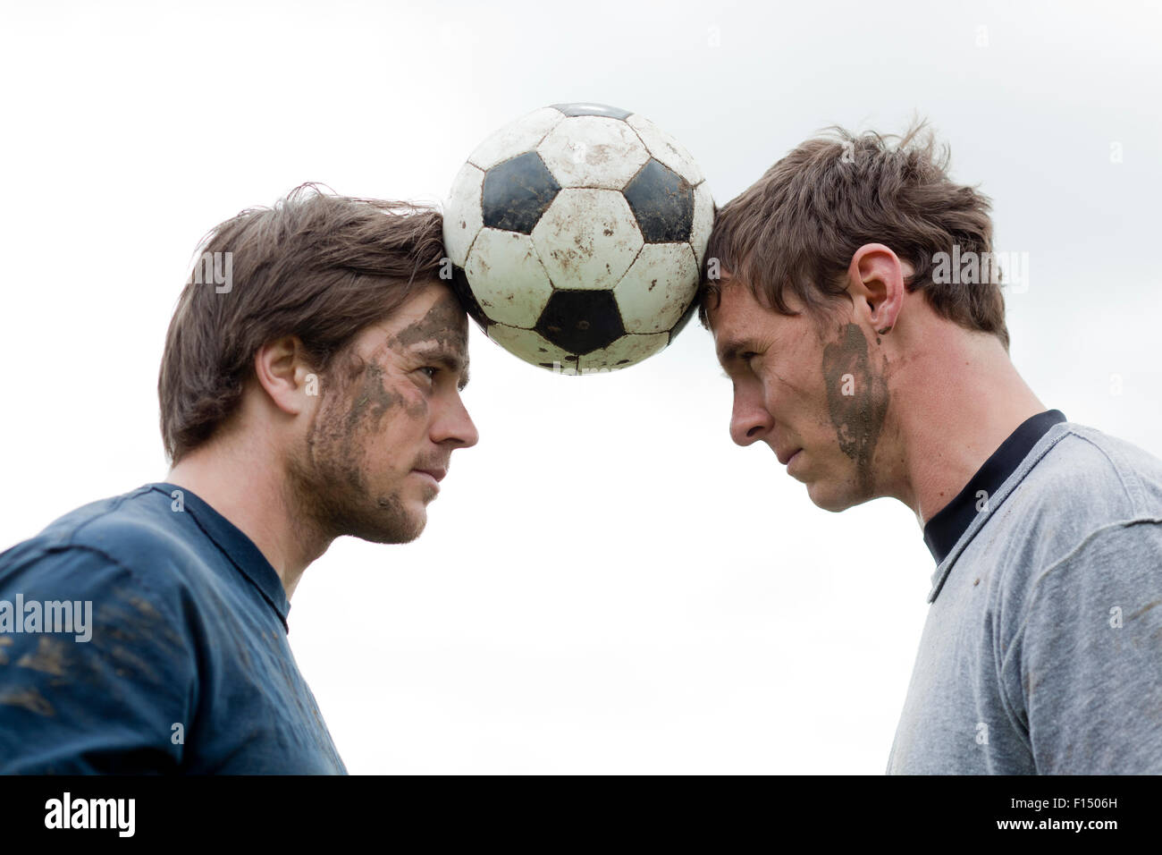 USA, Utah, Provo, Two men with ball behind them Stock Photo - Alamy
