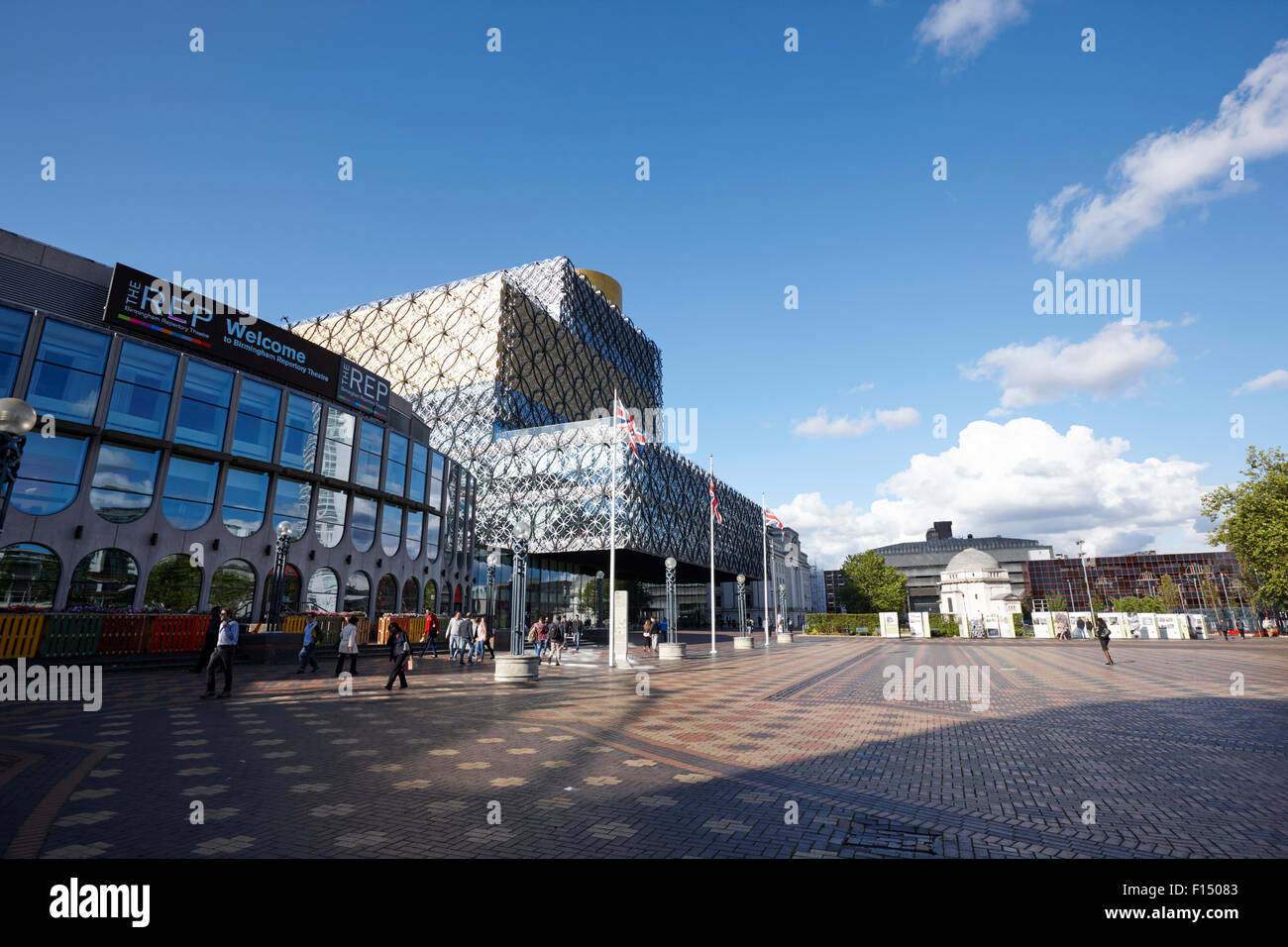 Birmingham city library in centenary square UK Stock Photo - Alamy