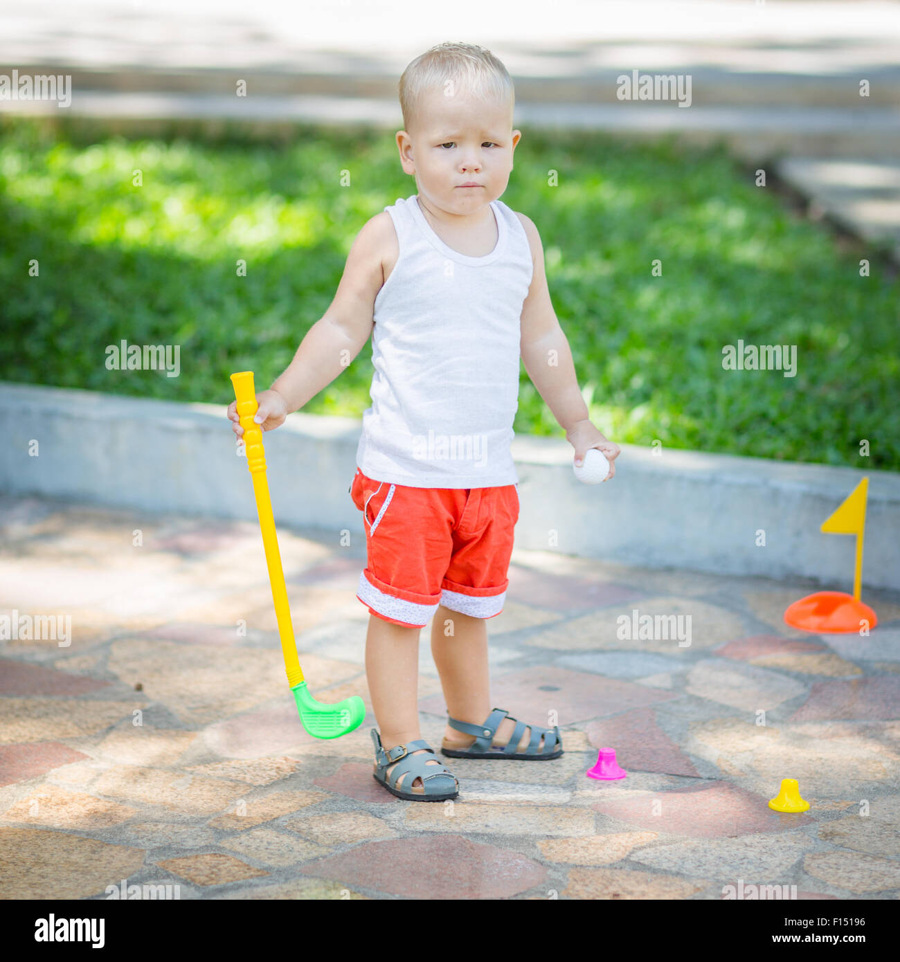 Child Playing Golf High Resolution Stock Photography and Images - Alamy