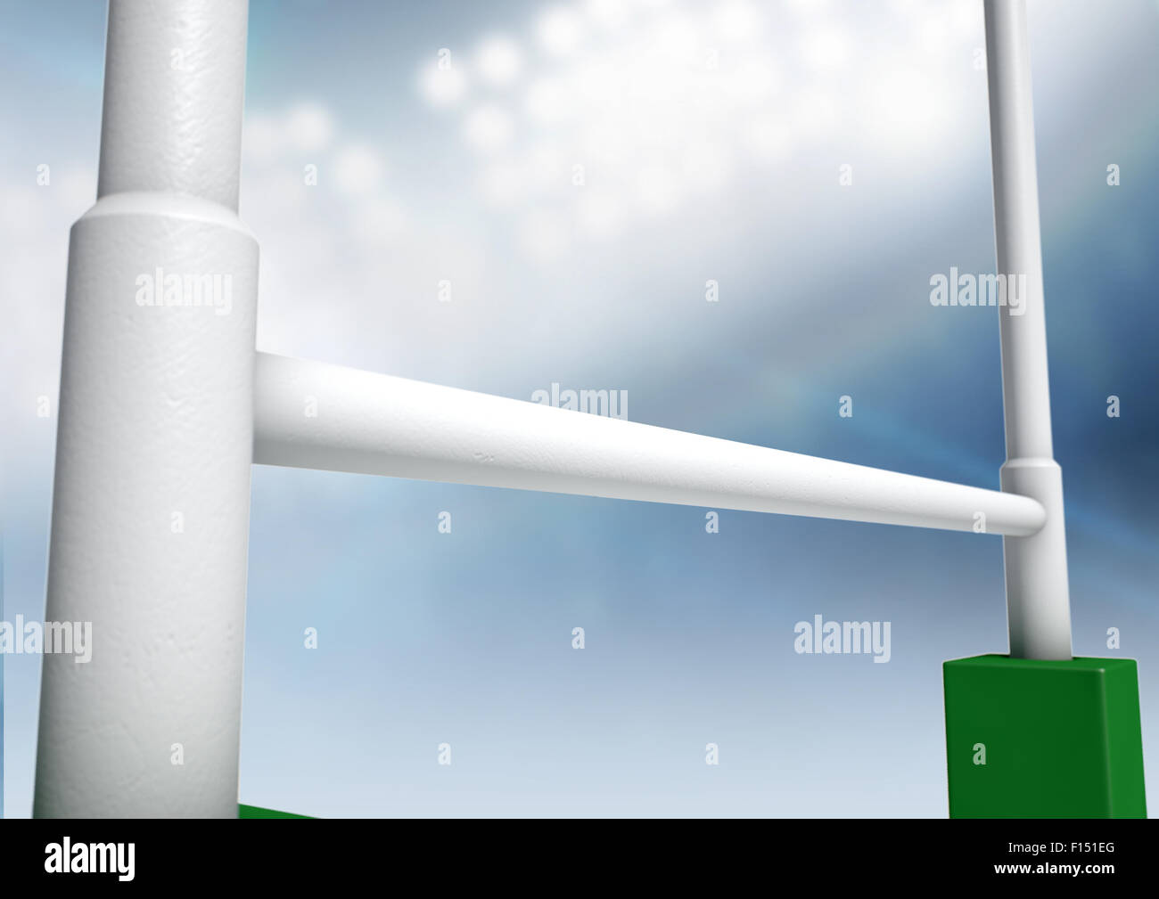 Rugby goal posts in field hi-res stock photography and images - Alamy