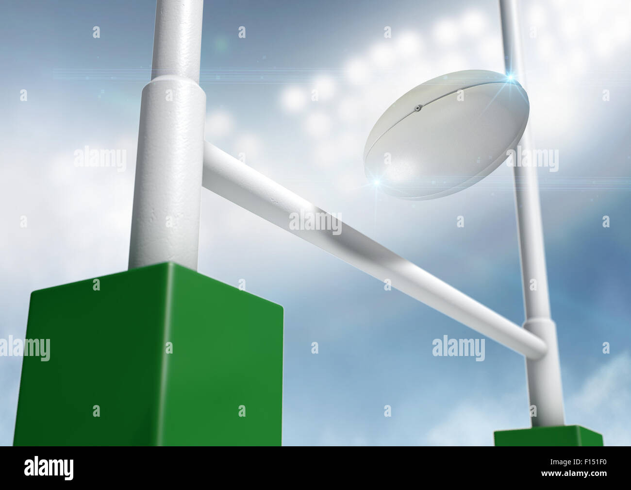 Rugby posts night hi-res stock photography and images - Alamy