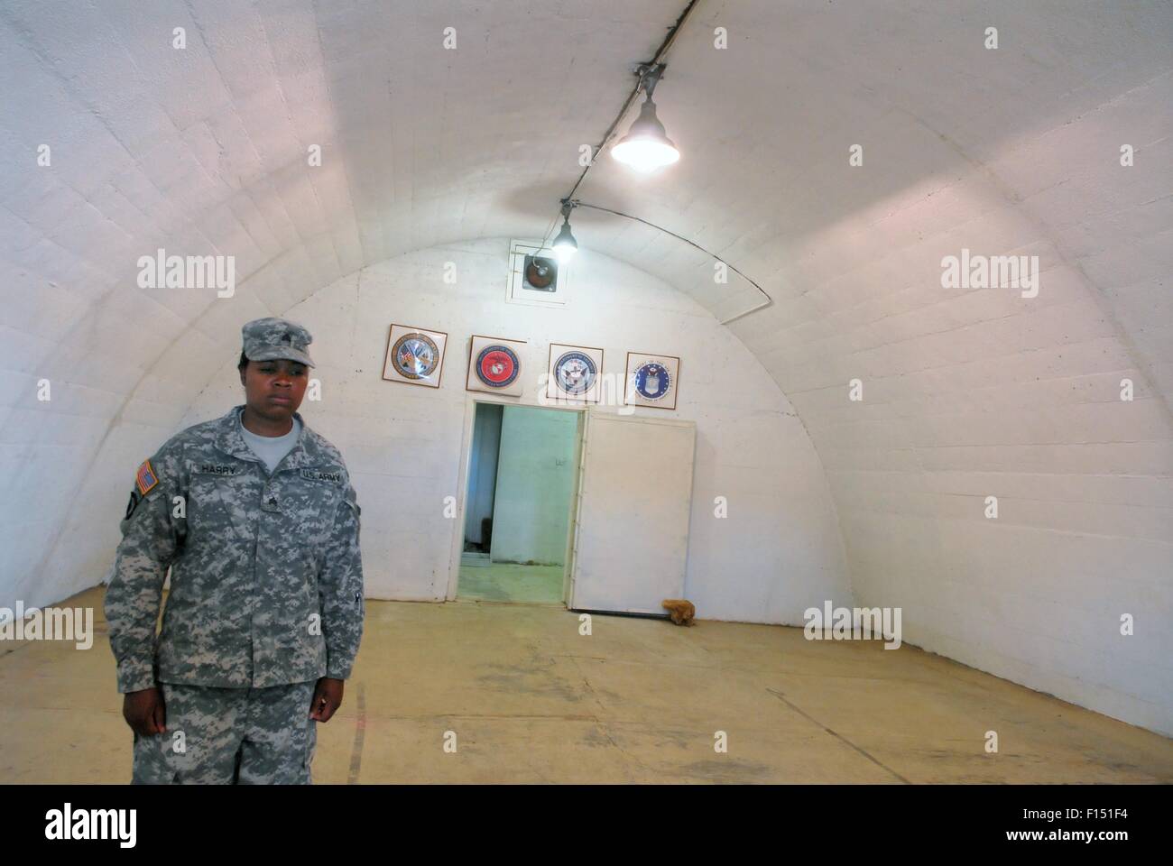 Italy, Camp Ederle US Army base in Vicenza, inside of a bunker used as ...