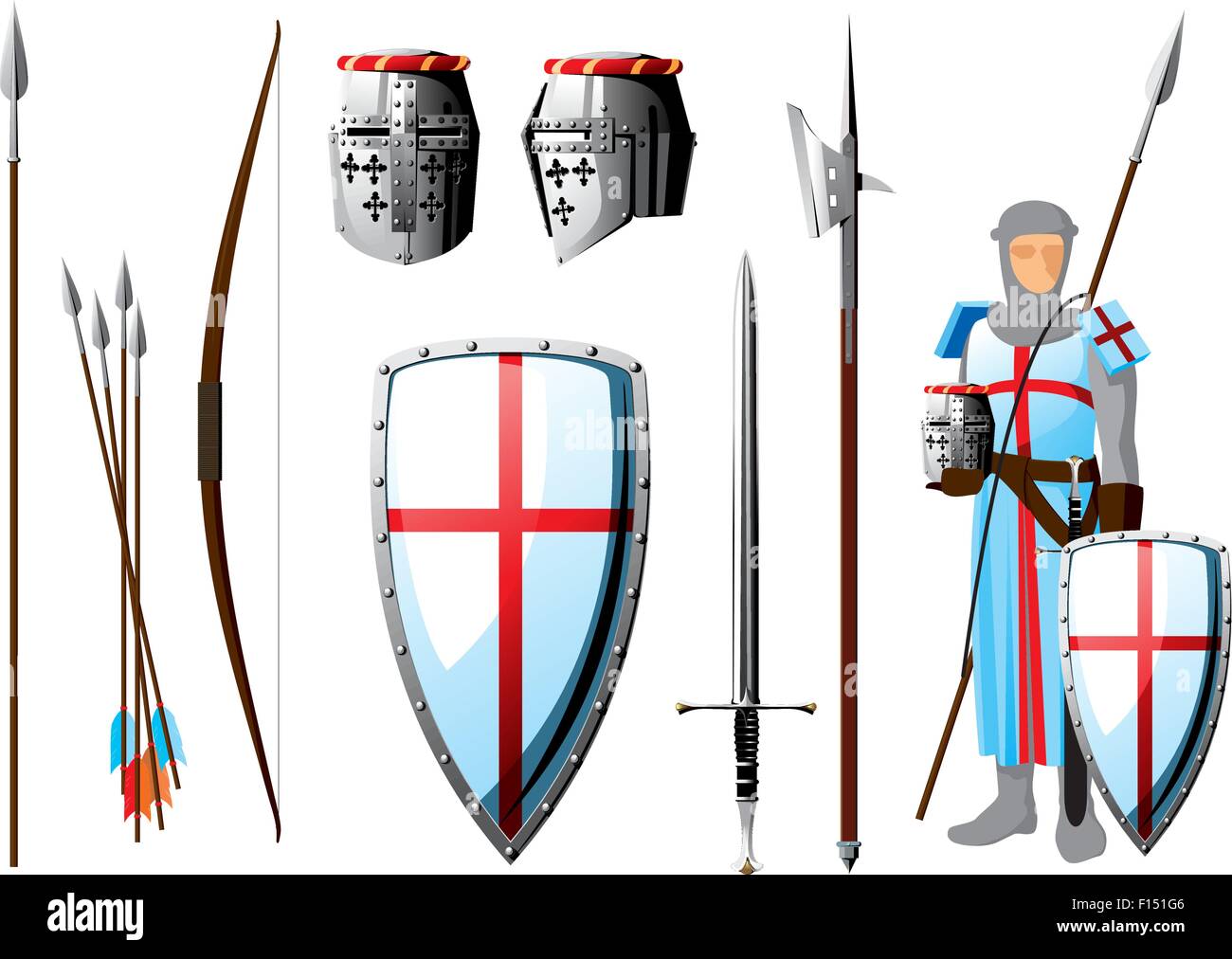 Templar crusade Stock Vector Images - Alamy